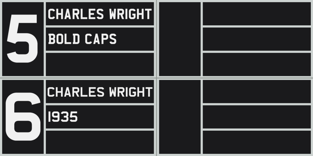 Charles Wright – K-Type