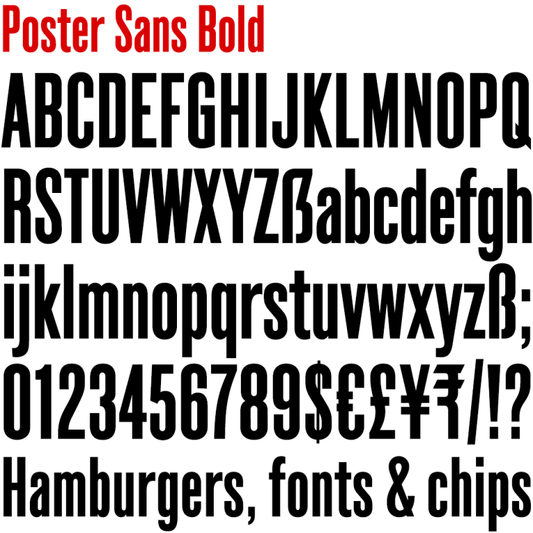 Poster Sans – K-Type
