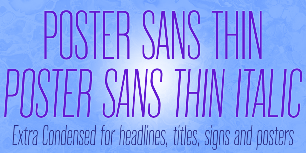 Poster Sans – K-Type