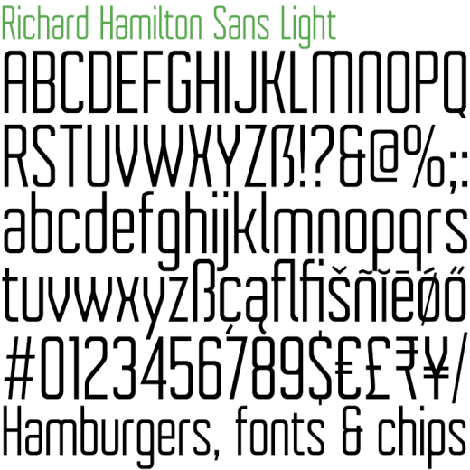 Richard Hamilton Sans – K-Type